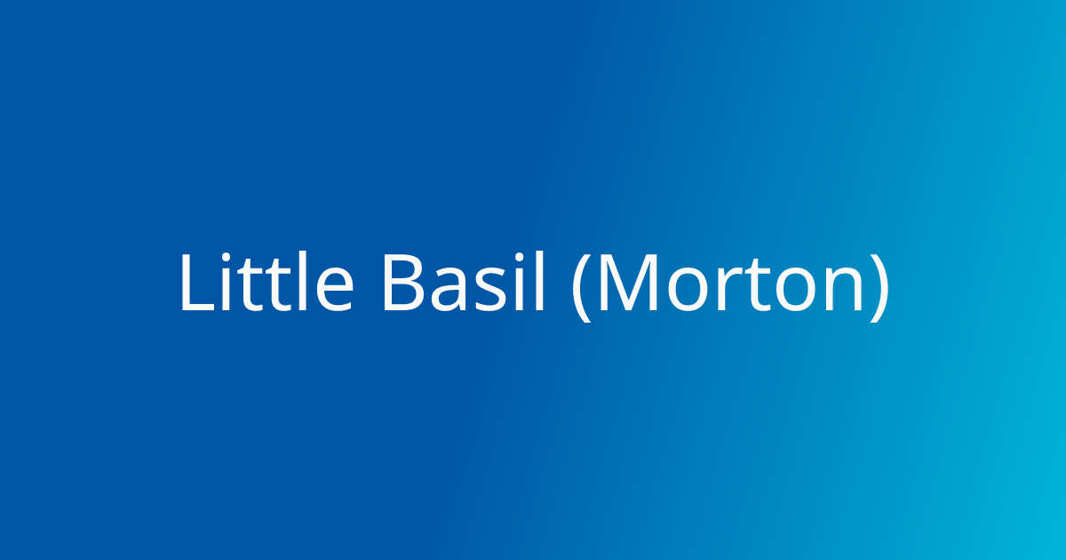 Best Chinese in Morton, PA | Little Basil (Morton) | Menu